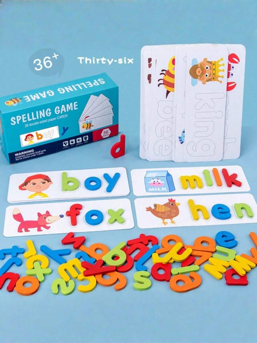 Engels alfabet spelling puzzelspel plastic kleuterspeelgoed ...