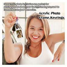 30 Pcs Acrylic Photo Frame Keyring,2.16 X 1.5 Inch/5.5 X 4 Cm ...