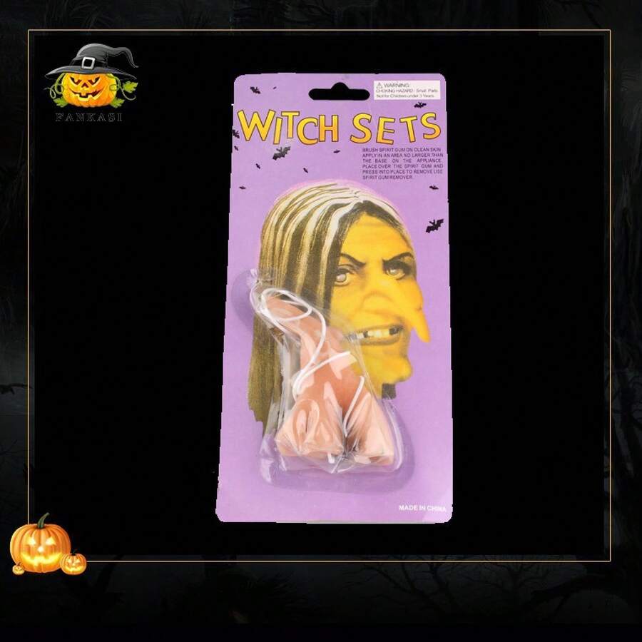 Halloween Prank Witch Long Nose Rubber Fake Nose Stage Performance Prop ...