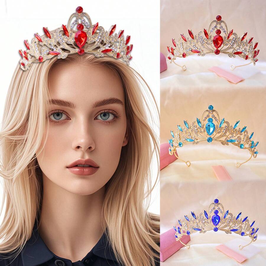 Baroque Retro Black Luxury Crown Bridal Tiara Wedding Dress Wedding ...