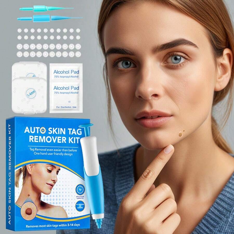 Auto Skin Tag Remover Kit - Easy One - Hand Use, Remove Tags In 3 - 14 ...