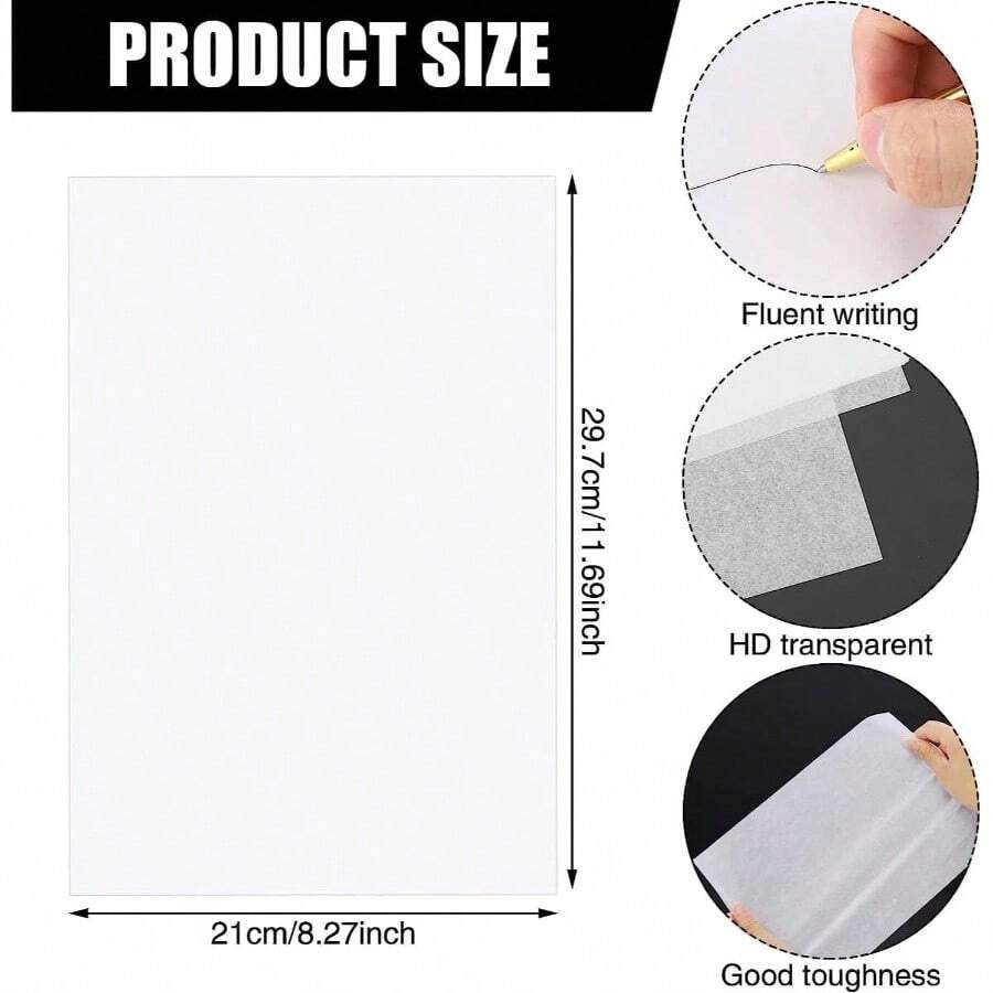 A4 Drawing Paper, White Tracing Paper A4 Size Vellum Paper High ...