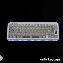 122 Tasten matte weiße Tastenkappen mit weißer Schrift UV Muster, PC ...