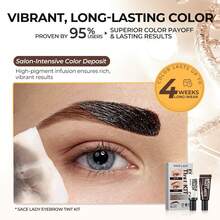 SACE LADY Eyebrow Tint Kit, Semi Permanent Brow Tint For Women, Long ...