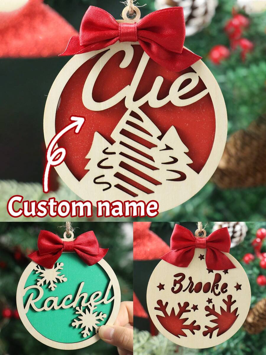 LICVIC Custom Christmas Decorations, Personalized Christmas Tree ...