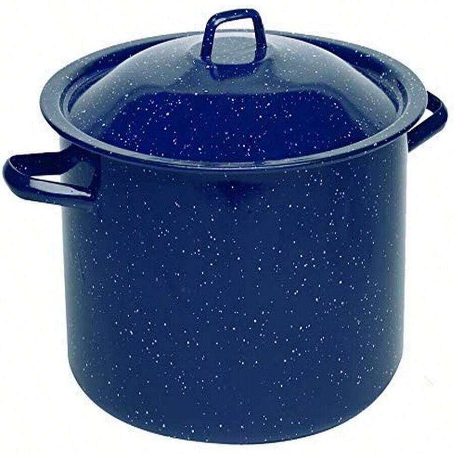 USA Speckled Enamel Stock Pot 7.75-Quart Blue | SHEIN USA