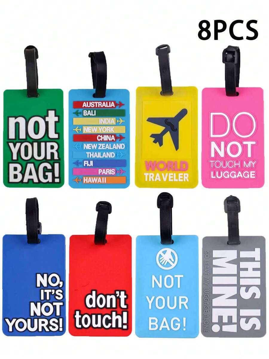 PVC Soft Rubber Creative Airplane Boarding Pass Name Tag Luggage Handle ...