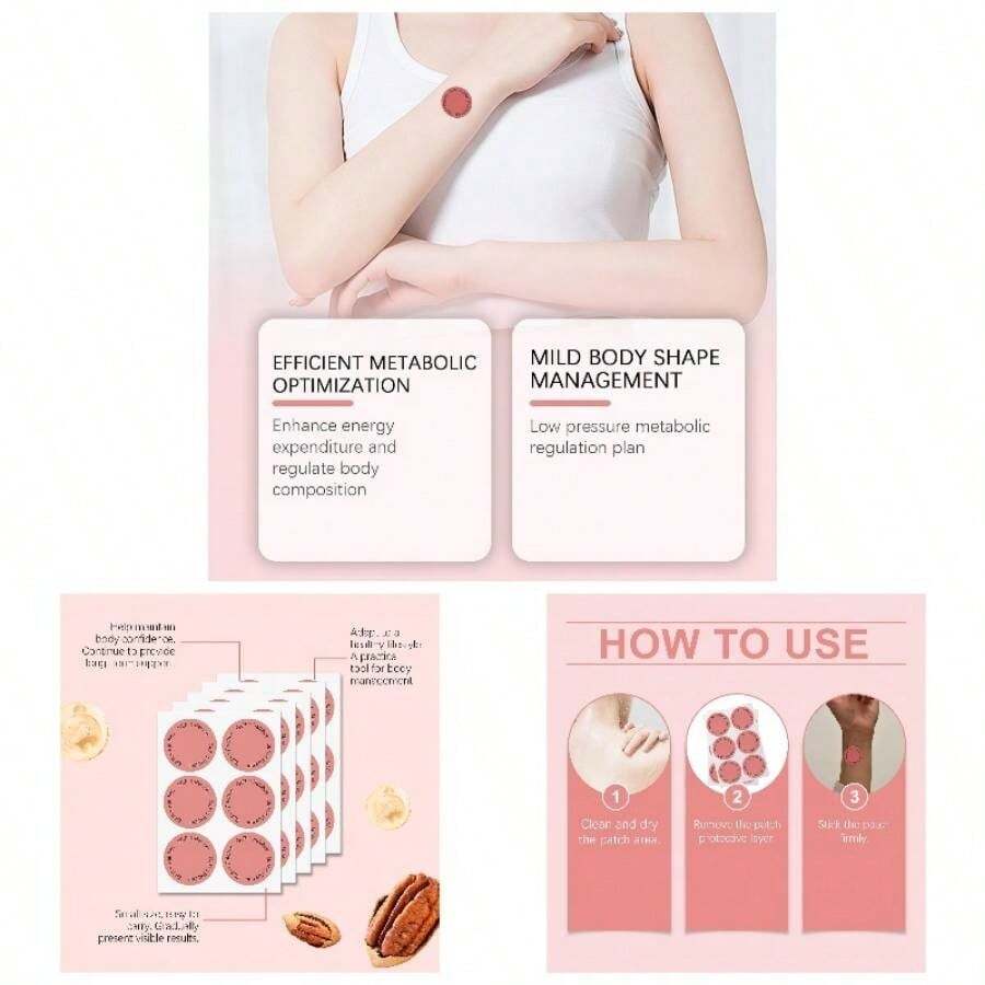 GLP - 1 Patches Formula Berberine, Pomegranate, Green Tea, L ...