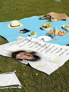 1pc Personalized Sympathy Memorial Photo Blanket - Custom Photo ...