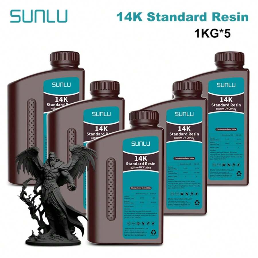 SUNLU 5KG tipo ABS/padrão/lavado con agua/14K resina de alta precisión ...