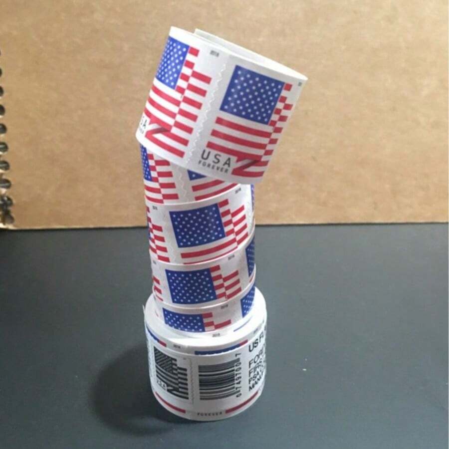 2018 Flag Forever Postage Stamps Coil Of 100 | SHEIN USA