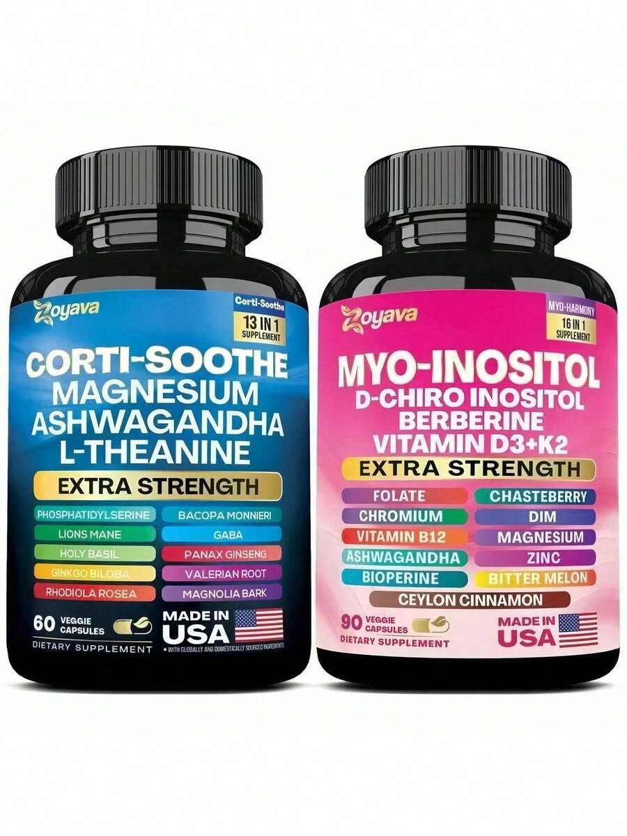 Elfleaf Cortisol Supplement Magnesium Glycinate 200 Mg 60 Capsules ...