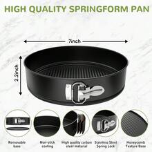 Springform Pan With Removable Bottom, Non-Stick Round Spring Form Cake ...