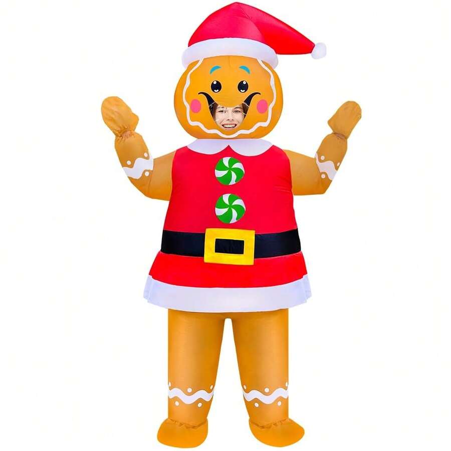 Inflatable Gingerbread Man Costume Adult ,Inflatable Costumes Women Men ...