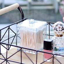 Youngever 2 Paquetes 450ML Qtip Dispensador de Plástico Transparente ...