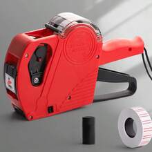 1 Set Of MX-5500 8-Digit Price Tag Gun, Equipped With 500 Sticker Paper ...