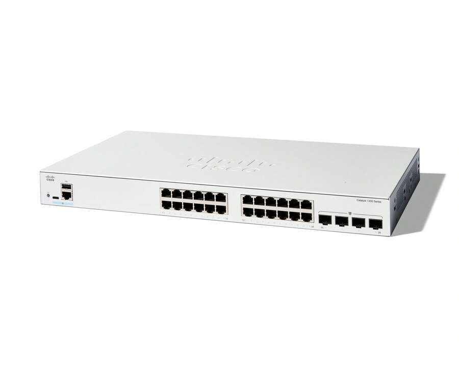 Cisco Switch gestionado Cisco Catalyst 1300-24T-4G, GE de 24 Puertos ...
