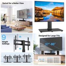 Swivel Universal TV Stand 37 - 80 Inch LCD OLED FlatCurved Screen TVs ...