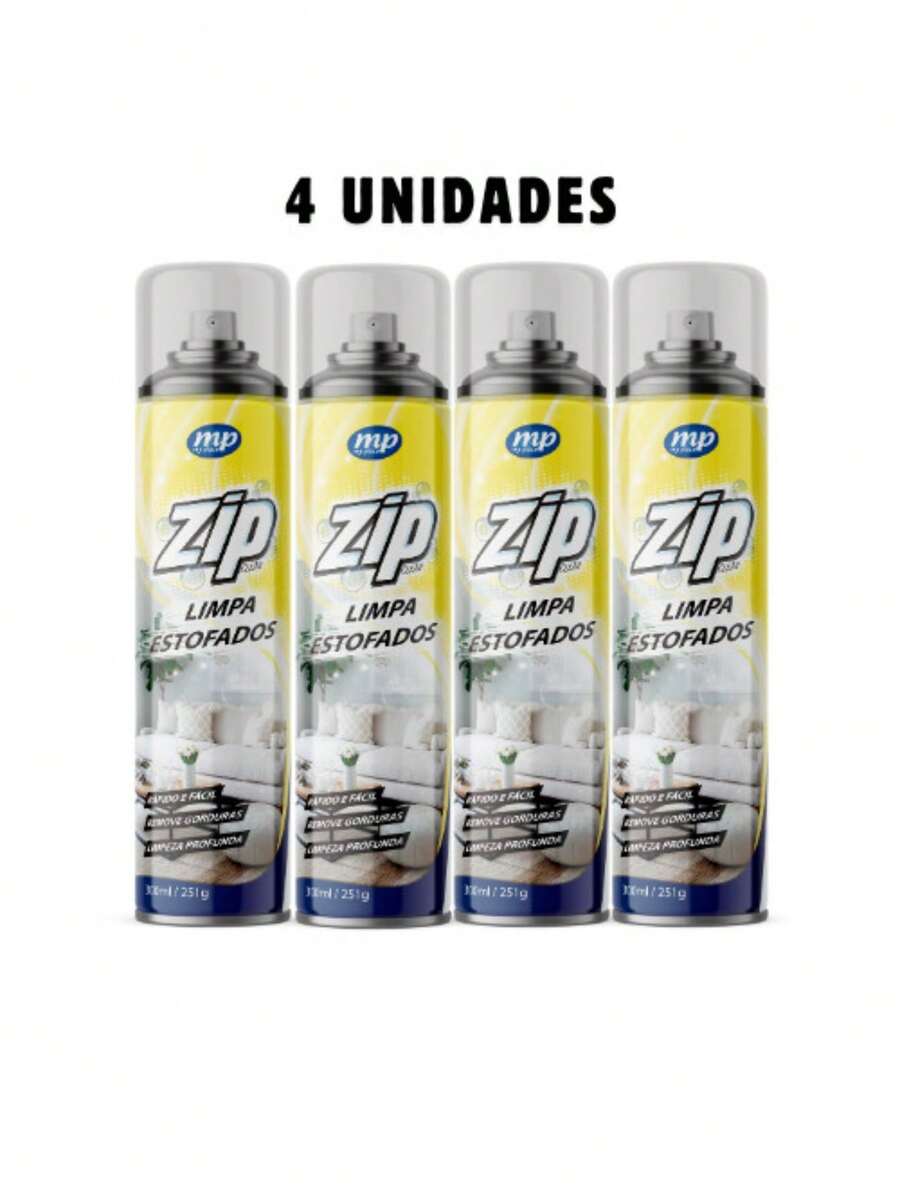 Kit 4 Units Upholstery Cleaner Magic Foam Dry Cleaner Zip Clean Spray ...