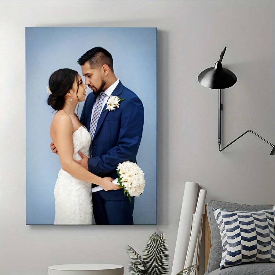 2D Flat Framed Personalized Custom Canvas Prints, Photos On Canvas Turn ...