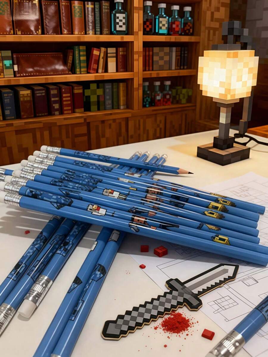 Minecraft 5pcs/10pcs Minecraft Pencil Set, High-Quality Creative ...