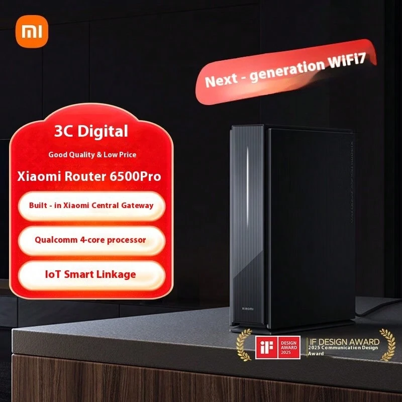 Xiaomi Router Xiao Mi BE6500 PRO Negro, Procesador Qualcomm de 4 ...