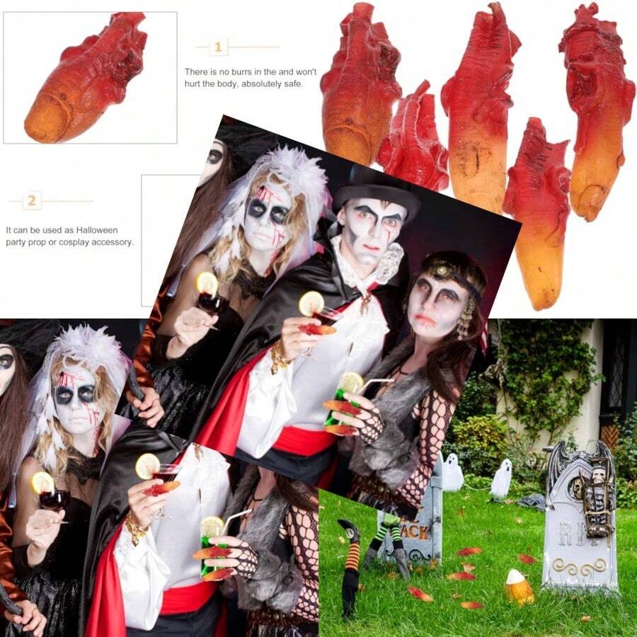 Fake Fingers Realistic Severed Fingers Horror Scary Prank Toys Fingers ...