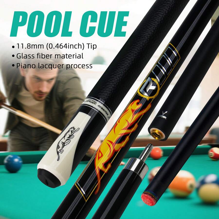 Billiards Club 1/2 Split Jaguar Big Head Billiards 9-Ball 11.8MM Room ...