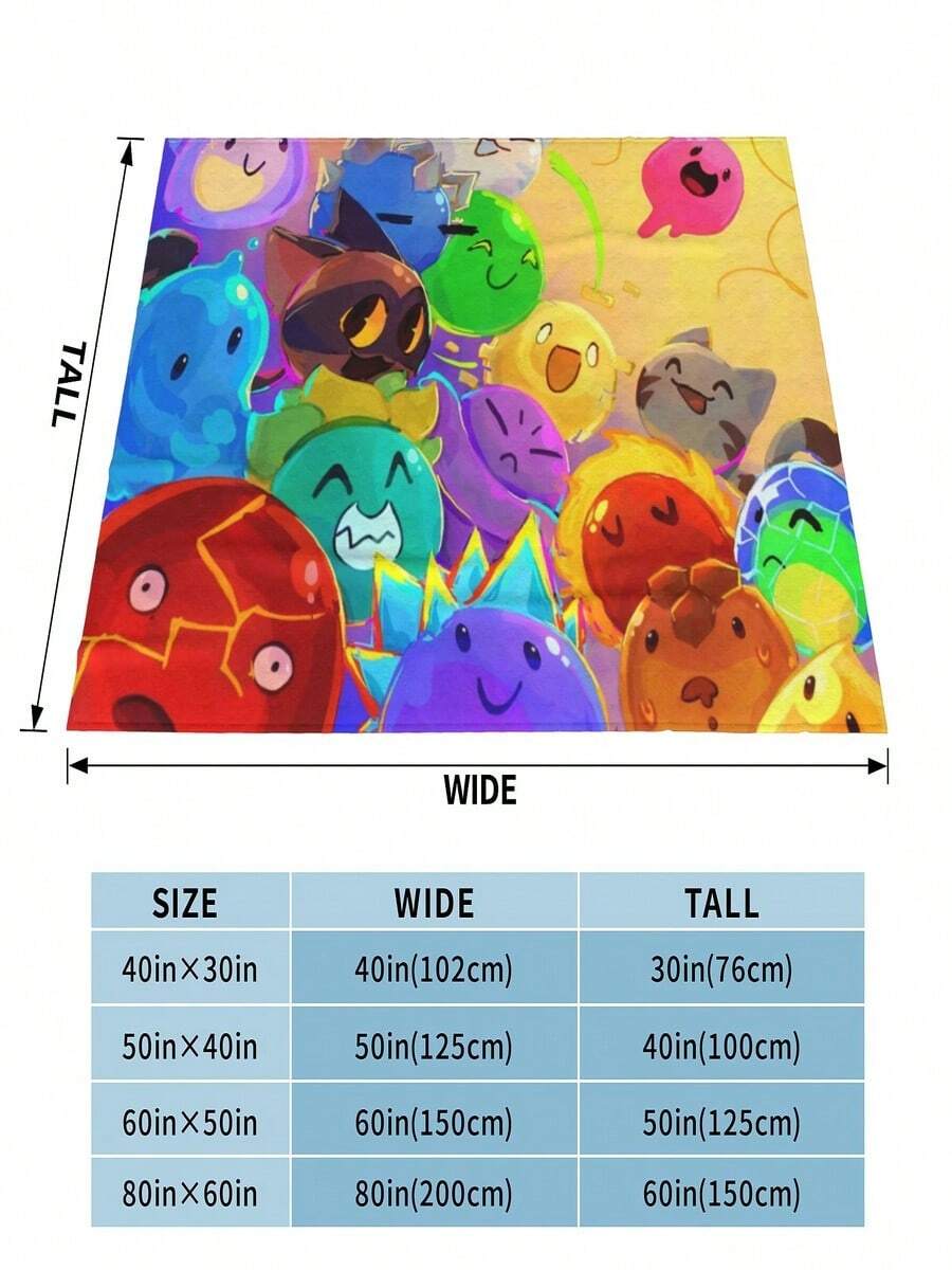 Slime Rancher Cartoon Game Blanket Cover Anime Cute Wool Throw Blanket ...