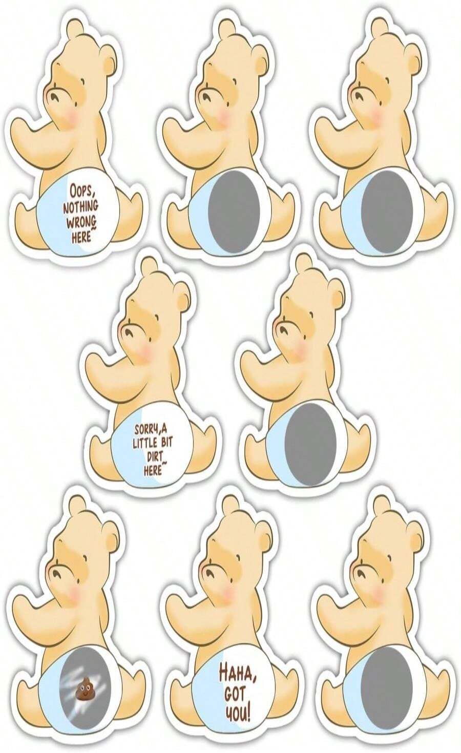 ZsaTuiy Winnie Baby Shower Games - Scratch Off Game And Decorations For ...