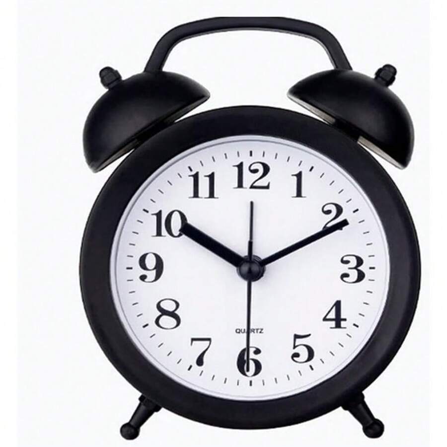 Kids Alarm Clock - Double Bell Classic Home Cute Battery Operated ...