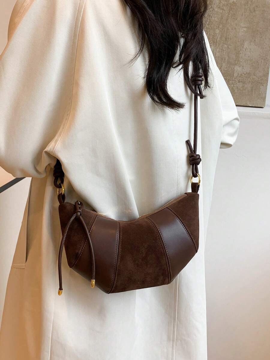 Bolso cruzado pequeño de diseño de cuerno de buey mate premium, estilo ...