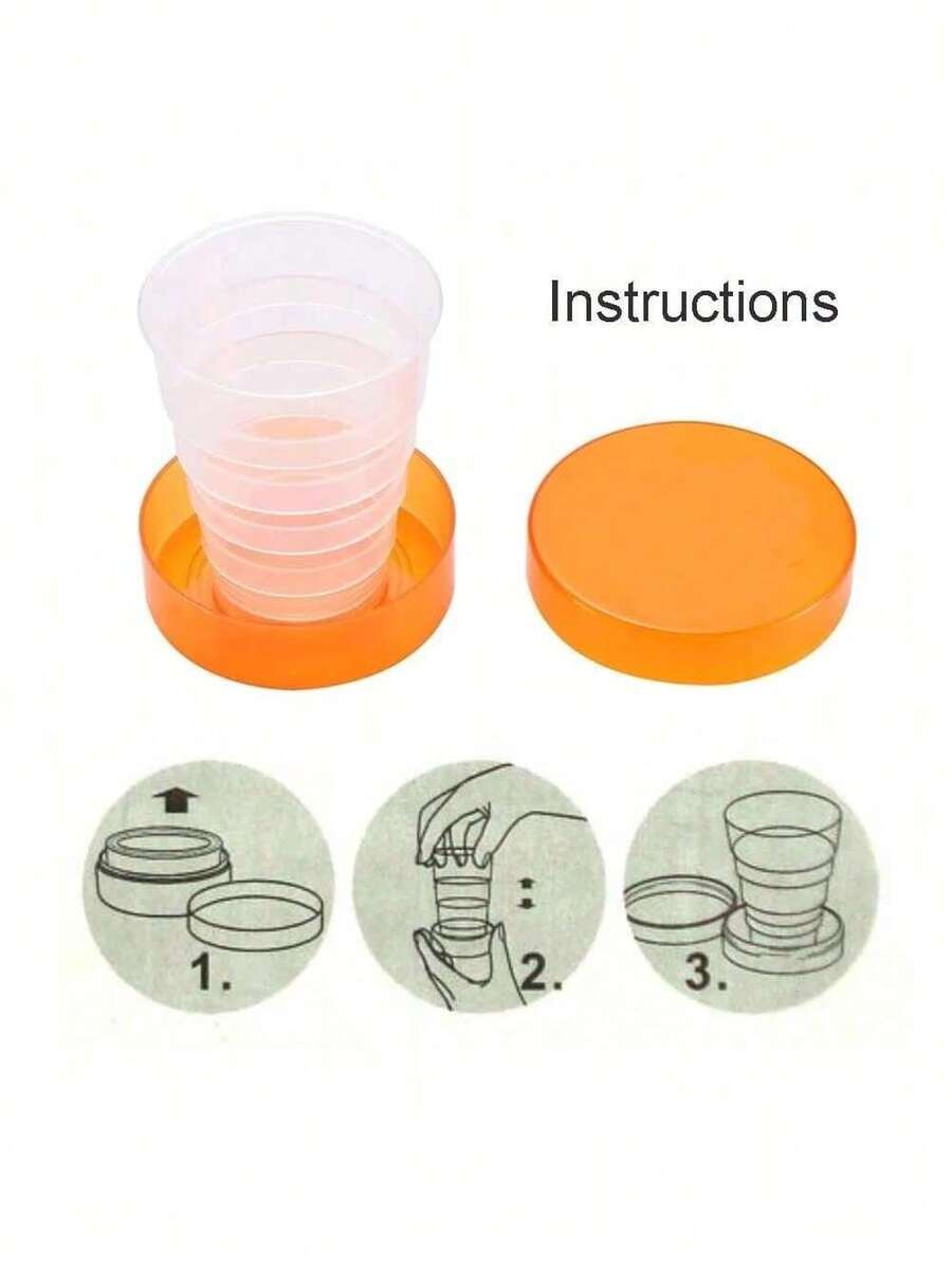 Exit Folding Cup Cartoon Retractable Drinking Cup Portable Travel Cute ...