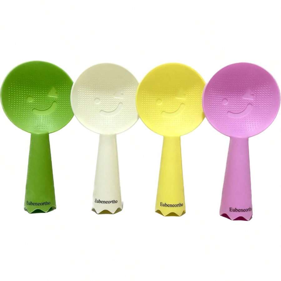 Standing Smile Face Non-Stick Rice Spatula, Innovative Vertical Design ...