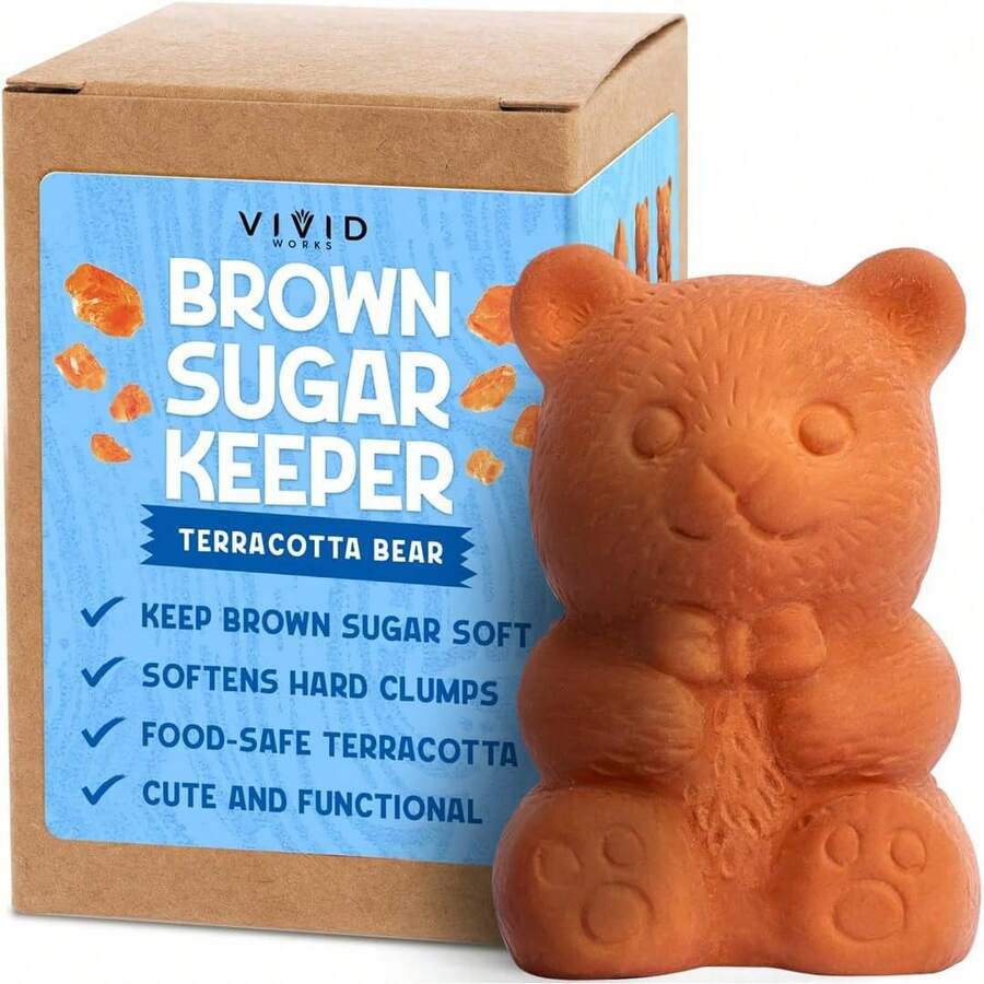 2025Brown Sugar Keeper - Terracotta Brown Sugar Bear To Maintain Food ...