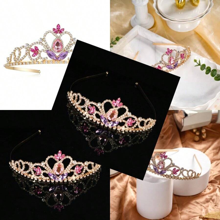 Rapunzel Tiara Tangled Costume Headdress Princess Crown For Girls Teens ...