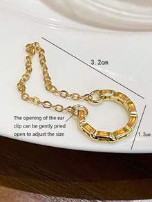 1pc Chain Decor Ear Cuff Copper Jewelry | SHEIN South Africa