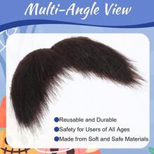 DIY Self Adhesive Fake Mustache Set Novelty Realistic Mustaches Costume ...