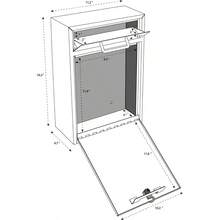 7412 High Security Steel Locking Wall Mounted Mailbox - Office Comment ...