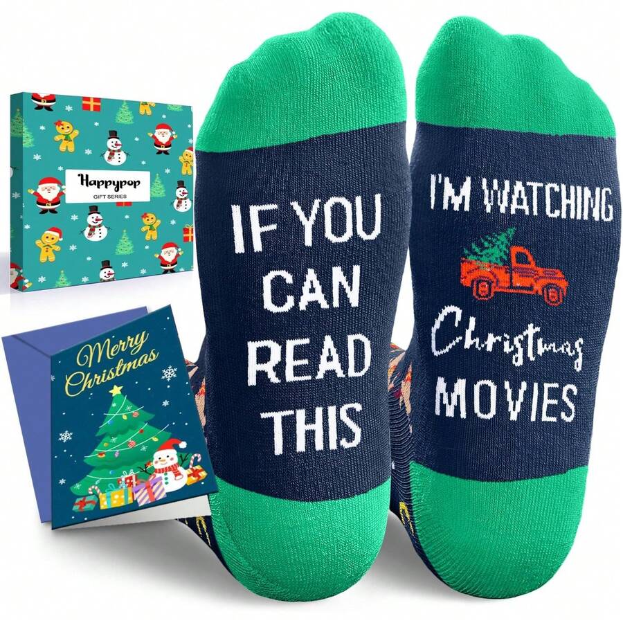 HAPPYPOP Stocking Stuffers - Movie Holiday Socks Secret Santa Gifts ...