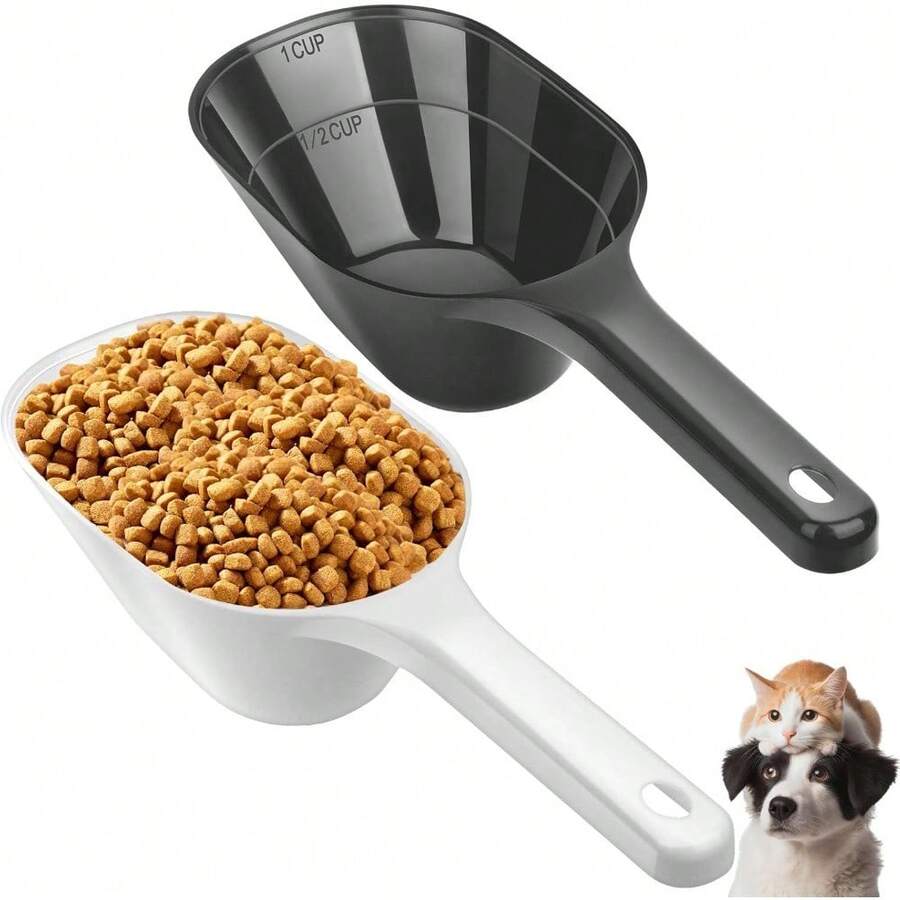 1 Cup Pet Food Scoop Set With Measuring Lines For Dog, Puppy And Cat ...