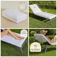 Lounge Chair Towel Cover, Cotton Chaise Lounge Towels Pool Or Beach ...