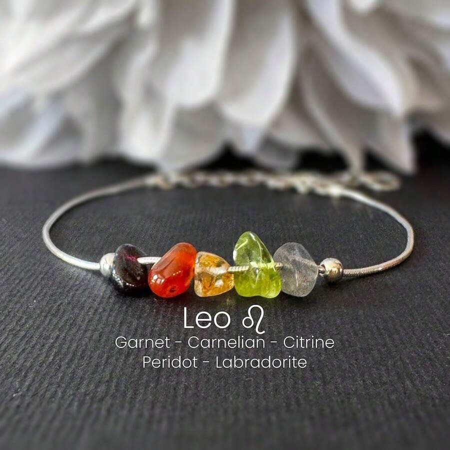 Zodiac Armband Natuursteen Armband Sterrenbeeld Cadeau Steenbok ...