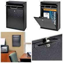 7412 High Security Steel Locking Wall Mounted Mailbox - Office Comment ...