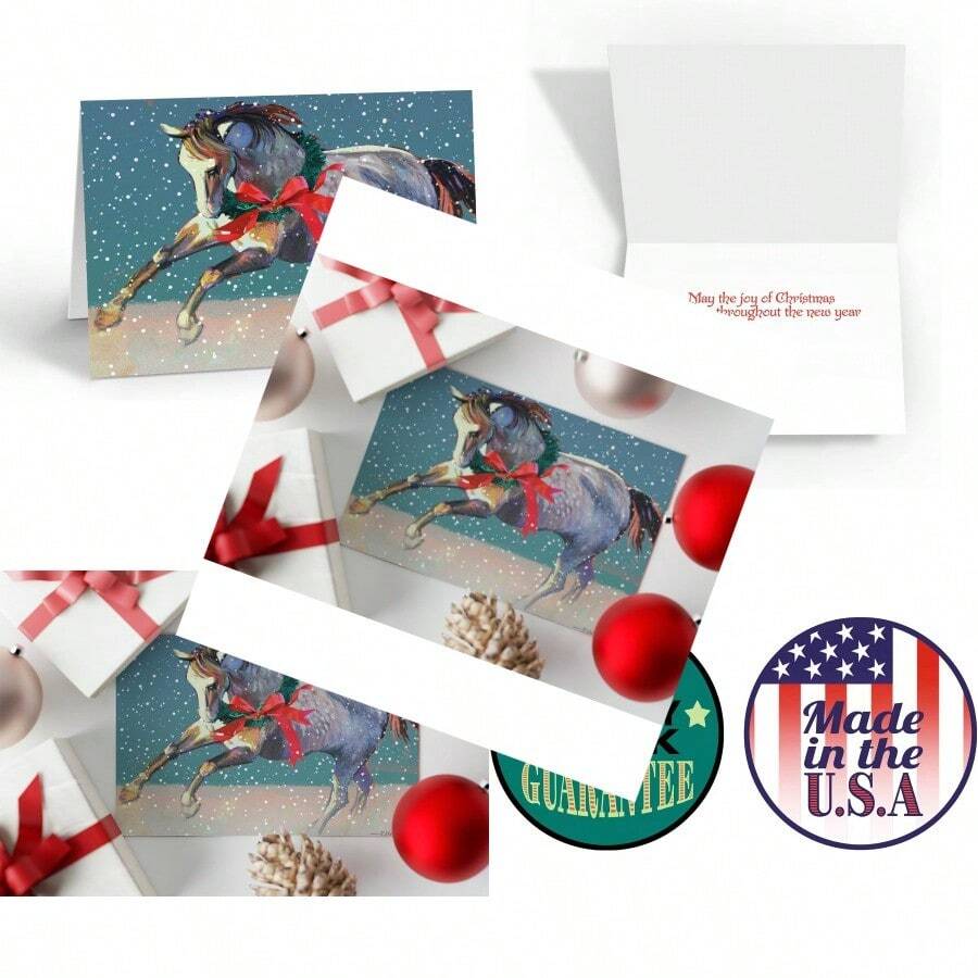 Stonehouse Collection Holiday Horse Christmas Card 18 Western Holiday ...