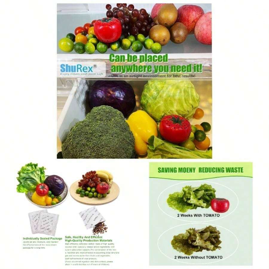 Produce Freshness Preserver Saver Kit - Keep Fruits And Vegetables ...