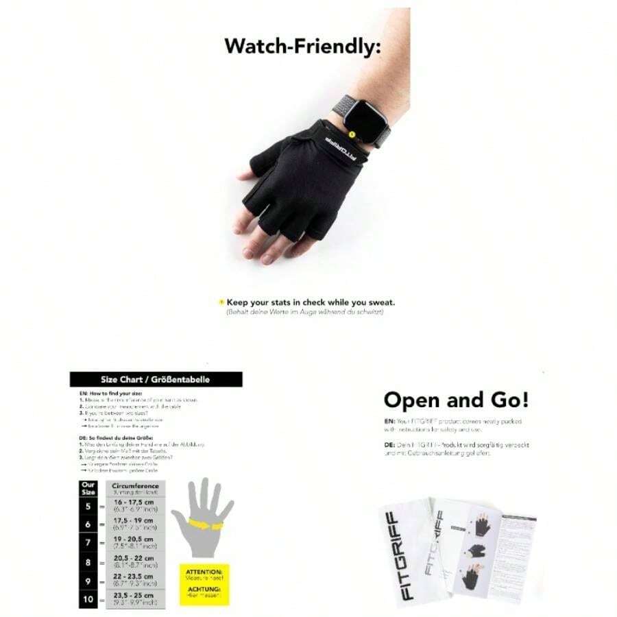 Workout Gloves Padded Men Women - Fingerless Gym Gloves Weight Lifting ...