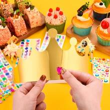 Gold Paper Crowns Diy Birthday King Crowns Craft To Decorate Paper ...