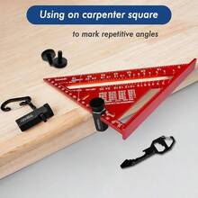 Red Tall Stair Gauges Set With Holder: A Non - Slip Guide Circular Saw ...