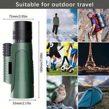 10X42 High Magnification HD Monocular - 10x Magnification, FMC Lenses ...